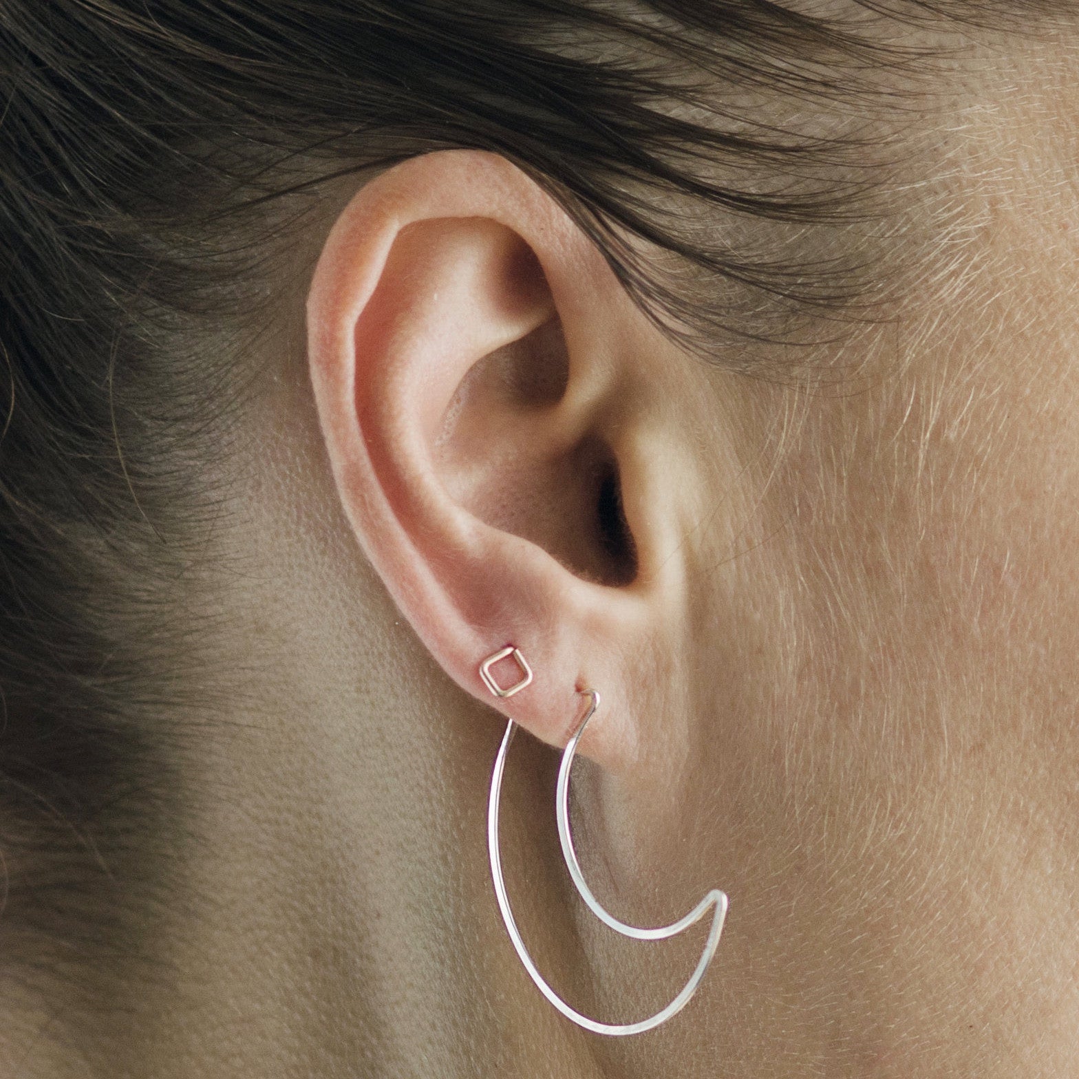 Shape Studs in Silver – Clementine & Co. Jewelry
